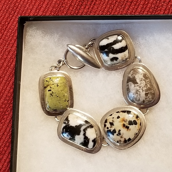 Silpada | Jewelry | Rare Silpada Sterling Silver Stone Bracelet | Poshmark